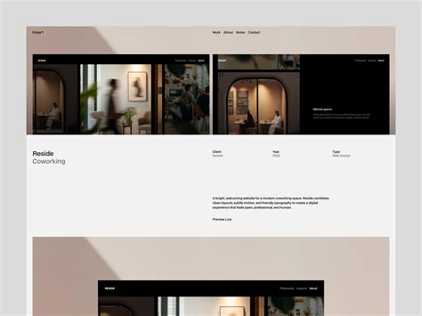 Foley Webflow Portfolio Template Project Page By Robingranqvist On