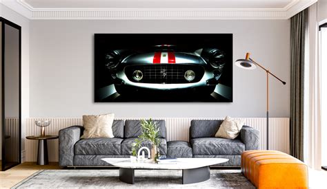 Vintage Car Wall Decor Huge Canvas Art Garage Wall Art Classic Car