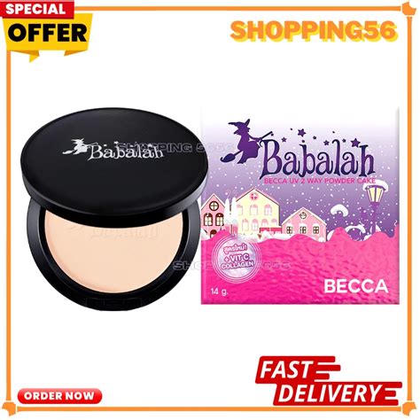 Babalah Becca Babara Uv Two Way Powder Cake 14g Beka Model Shopee Singapore
