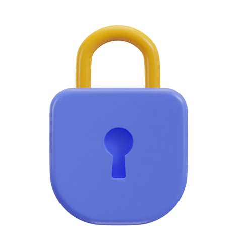 Padlock Lock Security Safety 3d Icon 30763267 Png