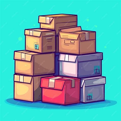 Adorable Cartoon Packing List With Boxes Icon Vector Illustration
