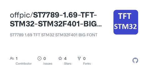 GitHub Offpic ST TFT STM STM F BIG FONT ST TFT STM STM F BIG FONT