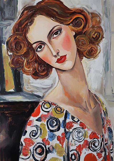 Modern Classic Woman Portrait Art Digital Art By Sj Stalter Fine Art