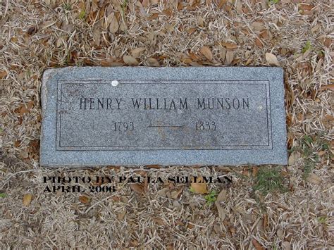 Henry William Munson 1793 1833 Find A Grave Memorial