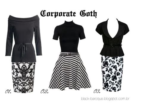 Corporate Goth Professional Outfits Professional Attire Casual Goth