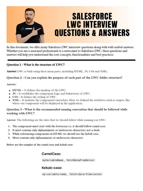 Salesforce Lwc Questions Pdf Document Object Model Html