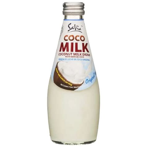 Savia Coco Milk Coconut Milk Glass Bottle 101distributorsga