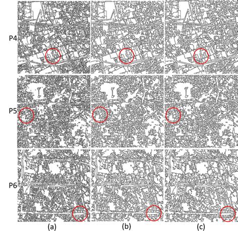 the segmentation results p1 p2 and p3 with different fast