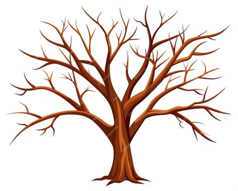 Premium Vector A Tree With No Leaves On It