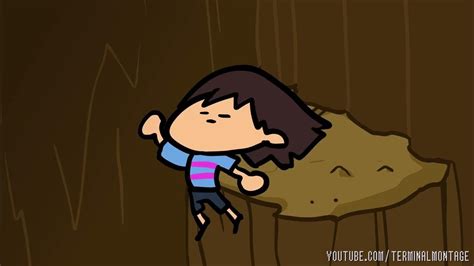 Frisk Falling Into The Underground For 10 Minutes Something About Undertale Bone Fracture