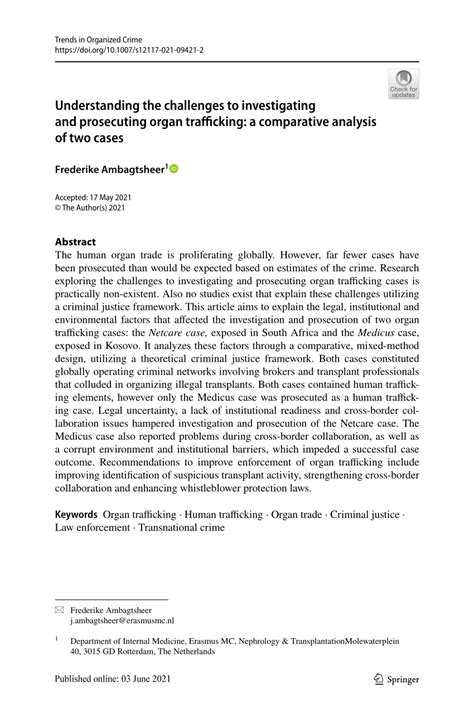 Pdf Understanding The Challenges To Investigating And Prosecuting