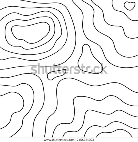 Topographic Map Seamless Pattern Vector Background Stock Vector