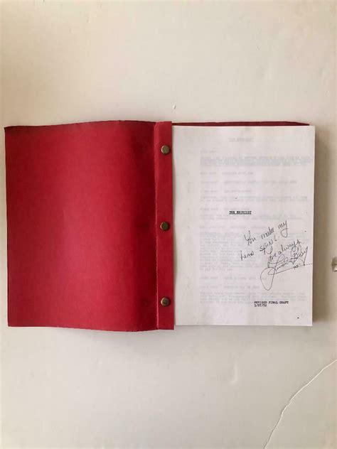 Exorcist Script Signed By Linda Blair 1973 2106279840