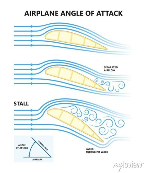 Plane Wing Shape Design Lift Drag Force Flaps Wind Air Flow Physics Wall Mural • Murals Weight