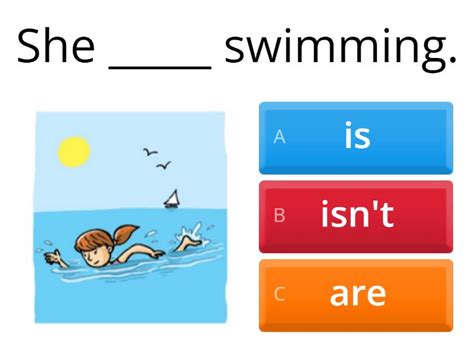 Present Continuous Affirmative And Negative Questionário