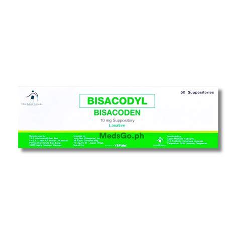 Bisacoden Bisacodyl 10mg 1 Rectal Suppository Price In The