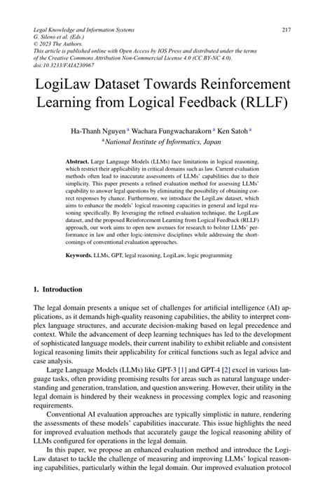 pdf logilaw dataset towards reinforcement learning from logical