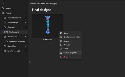 5 560 instantly export to shapr format from the dashboard