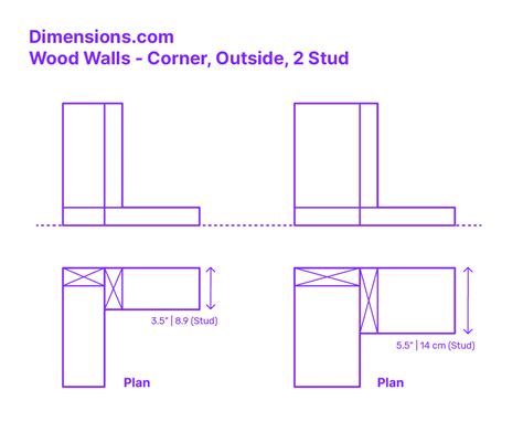 Cmu Regular Corner Dimensions And Drawings