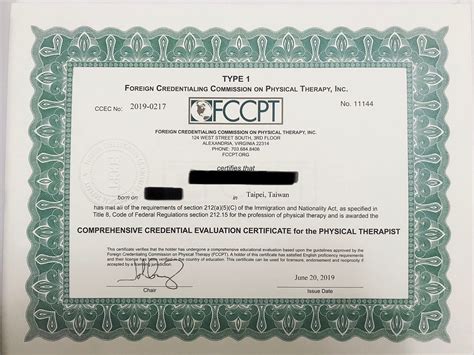 Fccpt 學分攻略下 Type 1 Certificate 在考完美國物理治療國考 Npte 之後 Fccpt 還要做什麼呢