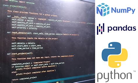 Numpy Pandas And Python Oops Projects By Swaraj28 Fiverr