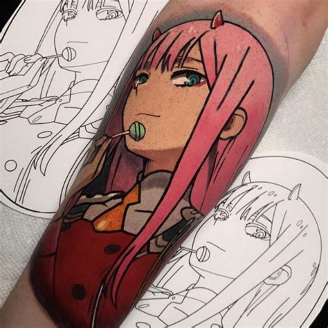 My Zero Two Tattoo I Got A While Ago Enjoy Rdarlinginthefranxx