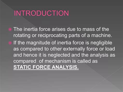 Static Force Analysis Pptx