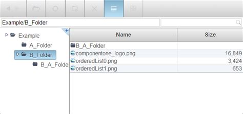 Display Modes Componentone Fileexplorer For Aspnet Web Forms