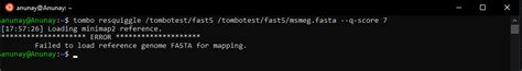Fasta File Upload Error · Issue 347 · Nanoporetechtombo · Github