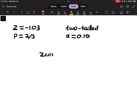 solved the test statistic of z is obtained when testing the claim that