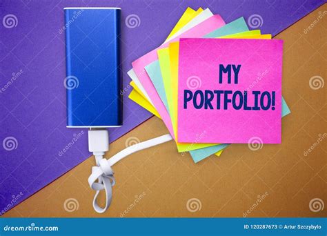 Word Writing Text My Portfolio Motivational Call Business Concept For Samples Of Work Art