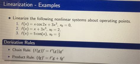 Solved Linearization Examples Linearize The Following