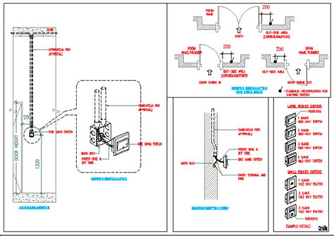 Light Switch Cad Block