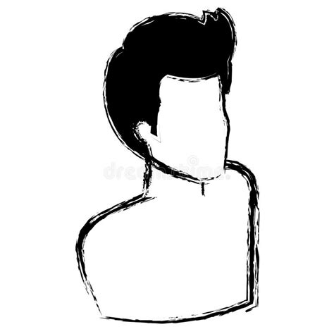 Young Man Shirtless Avatar Character Stock Illustration Illustration