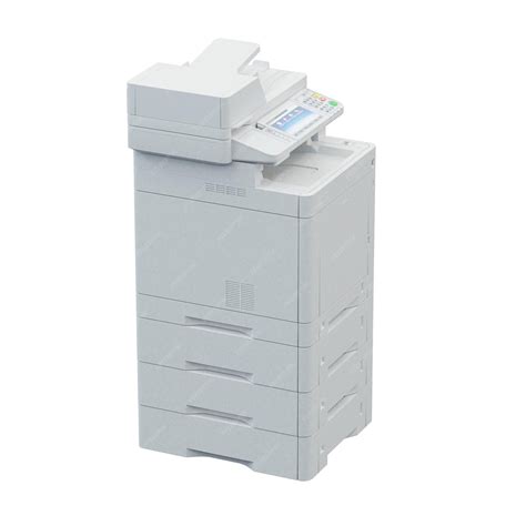 Premium Photo Multifunction Printer Scanner Isolated Office