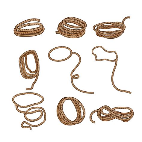Premium Vector Lasso Set Cartoon Vector Illustration