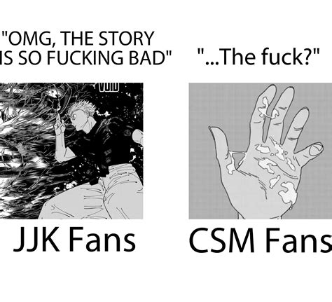 Csm Fans Vs Jjk Fans Rchainsawfolk