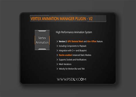 Vertex Animation Manager V24 Ue57 V22 Ue56 For Unreal Engine