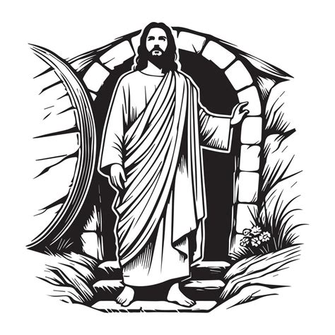 Jesus Christ Black And White Drawings 570x570