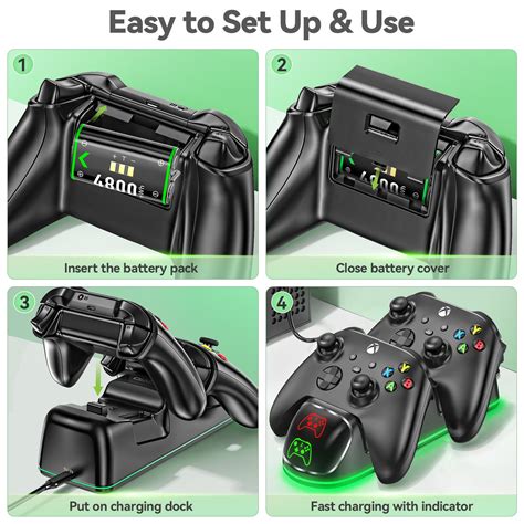 Controller Charger Station For Xbox Seriesone Xselite With 2 X 4800