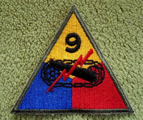 Aufnäher Patch Wwii 9th Armored Division Reforger Military Online Store