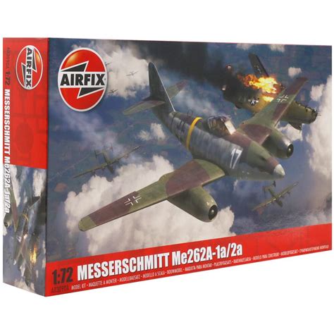 Airfix Messerschmitt Me262a 1a2a Military Model Kit Scale 172
