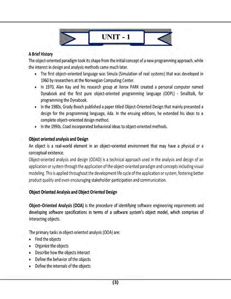 Download Manipal University Object Oriented Analysis And Design Btech 5th Sem Computer Science