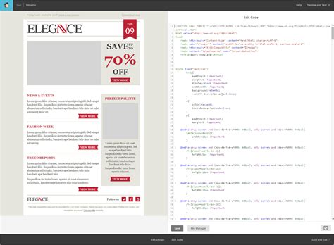 Sample Email Template Html Code Williamson