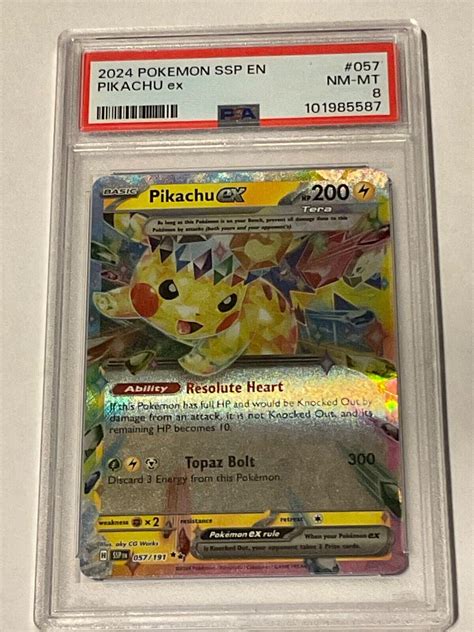 Pikachu Ex 057191 Sv08 Surging Sparks Holo For Sale Online Ebay