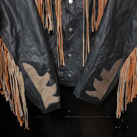 90s Rebelde Mexican Fringe Fake Leather Jacket Ascent