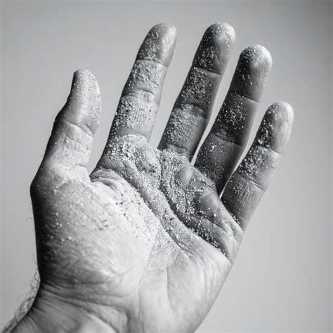 Severe Dry Cracked Skin On A Human Hand Stock Illustration