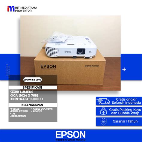 Jual Proyektor Epson Eb E500 Shopee Indonesia