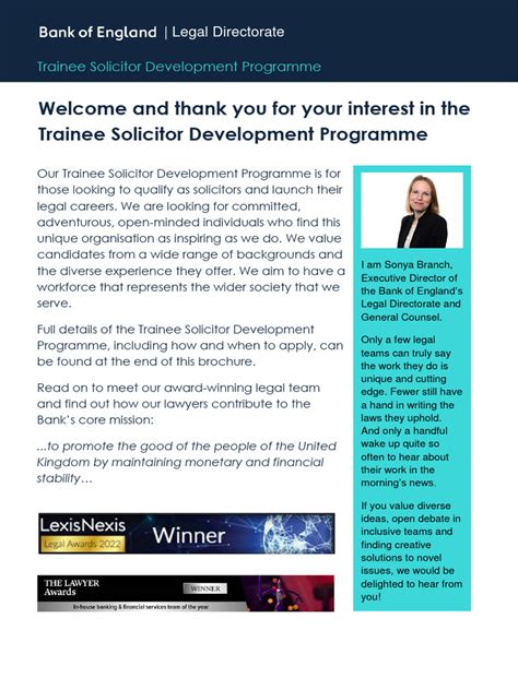 Trainee Solicitor Development Programme Brochure Pdf Banks Solicitor