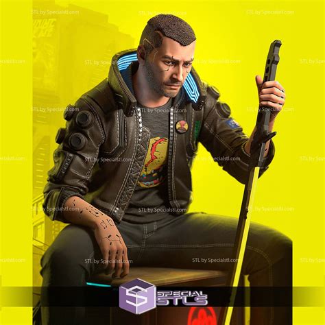 Male V Cyberpunk 2077 3d Printer Files Specialstl